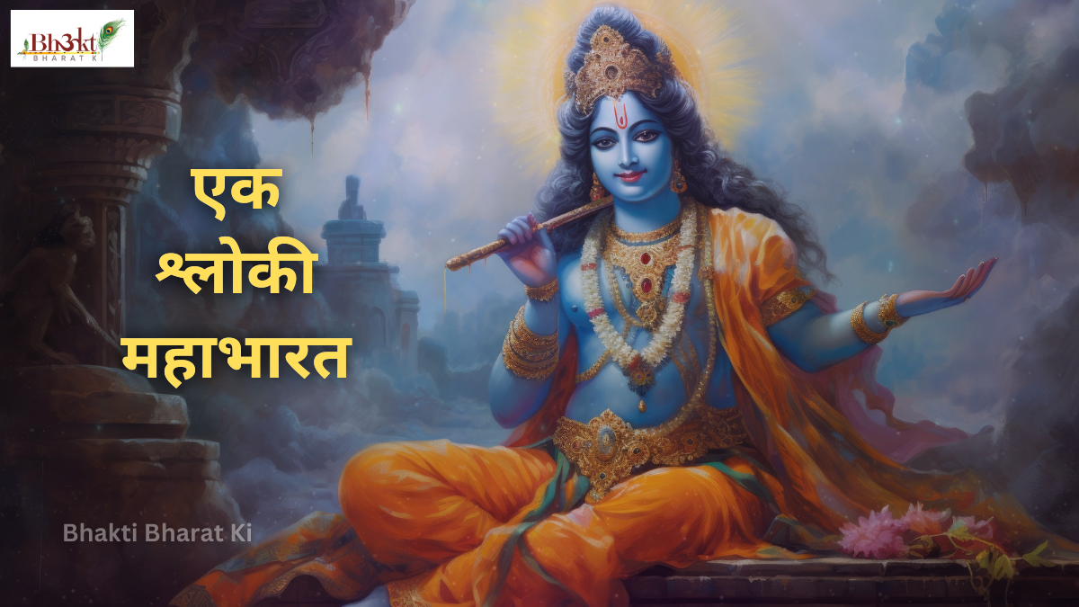 Eka Shloki Mahabharat | एक श्लोकी महाभारत | एक श्लोकि महाभारतम् ...